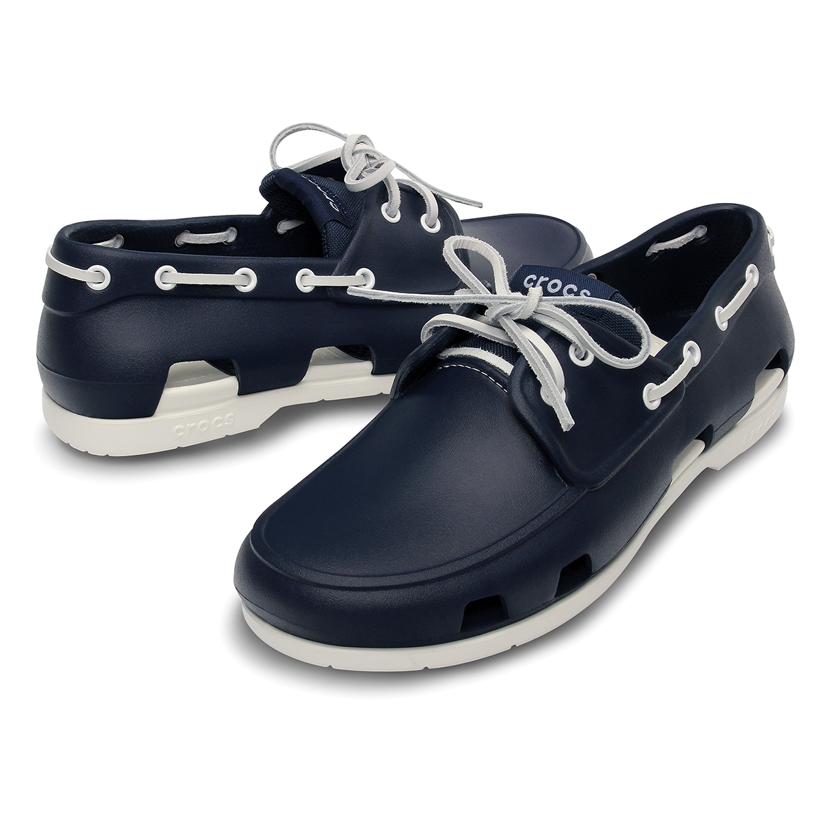 Crocs - Giày Nam Beach Line Boat Shoe (Navy/White) – Khăn Nén KOJi Co.,Ltd
