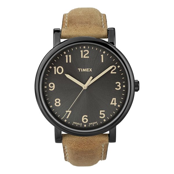 Timex - Đồng Hồ Thời Trang Premium Originals Black Tan Mens Watch T2N6 ...
