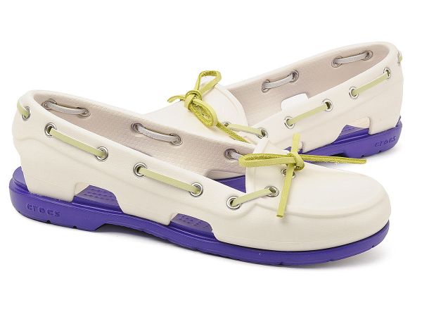 Crocs - Beach Line Boat Giày Lười W Oyster/Ultra Violet Nữ – Khan Nen ...