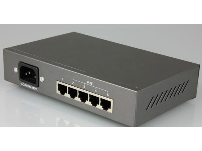 Switch PoE 5 Port (1 Data in+ 4 Data PoE Out) KMETech PSE5416