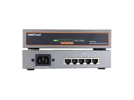 Switch PoE 5 Port (1 Data in+ 4 Data PoE Out) KMETech PSE5416
