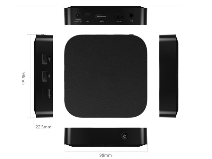 PC Mini Box CPU Quad Core 1.83Ghz RAM 2GB, ROM 32GB