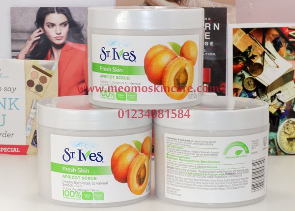 St. Ives Body Scrub Apricot – Mèo Mơ Skincare