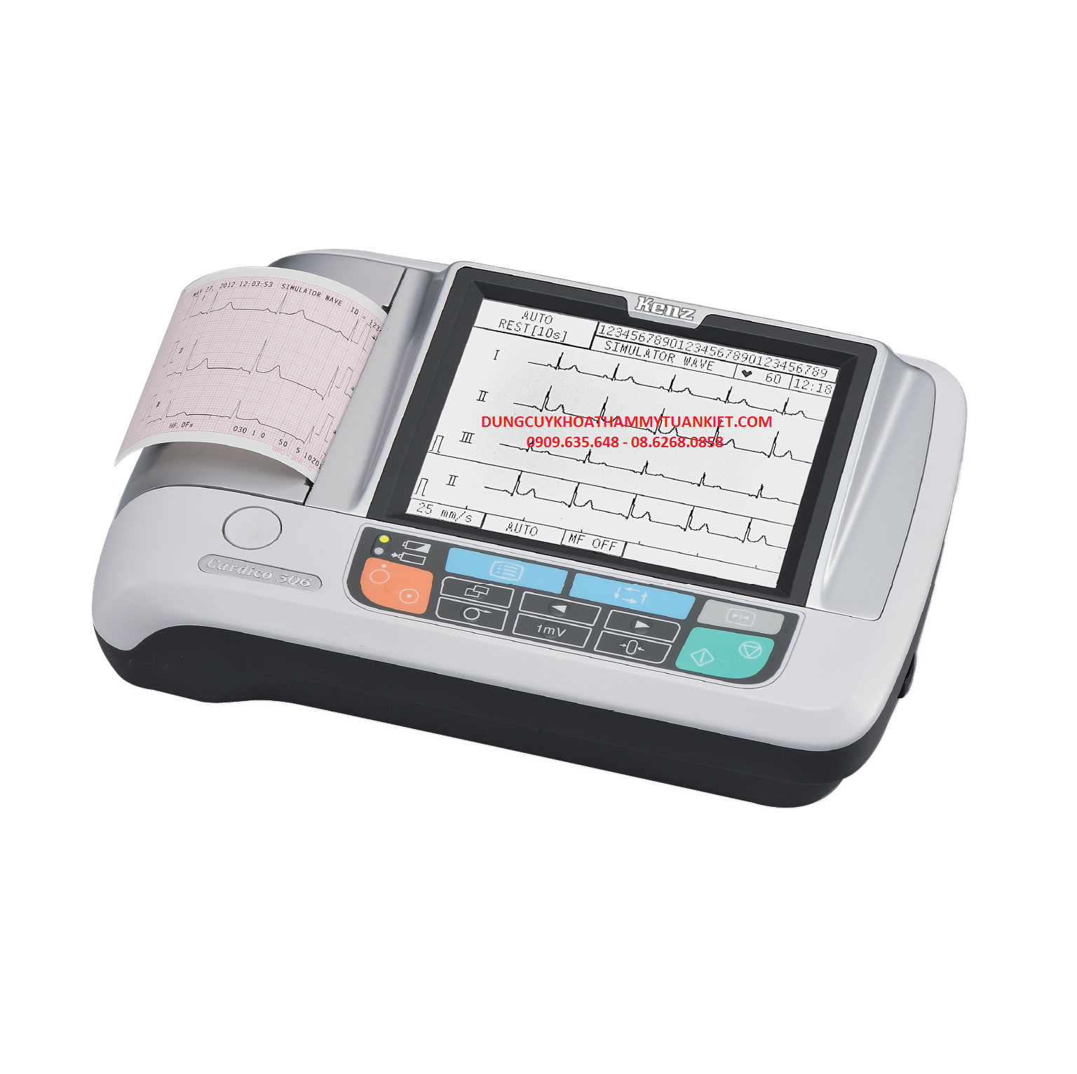 Máy điện tim 3 cần Suzuken Cardico 306 – Dụng cụ y khoa thẩm mỹ Tuấn Kiệt